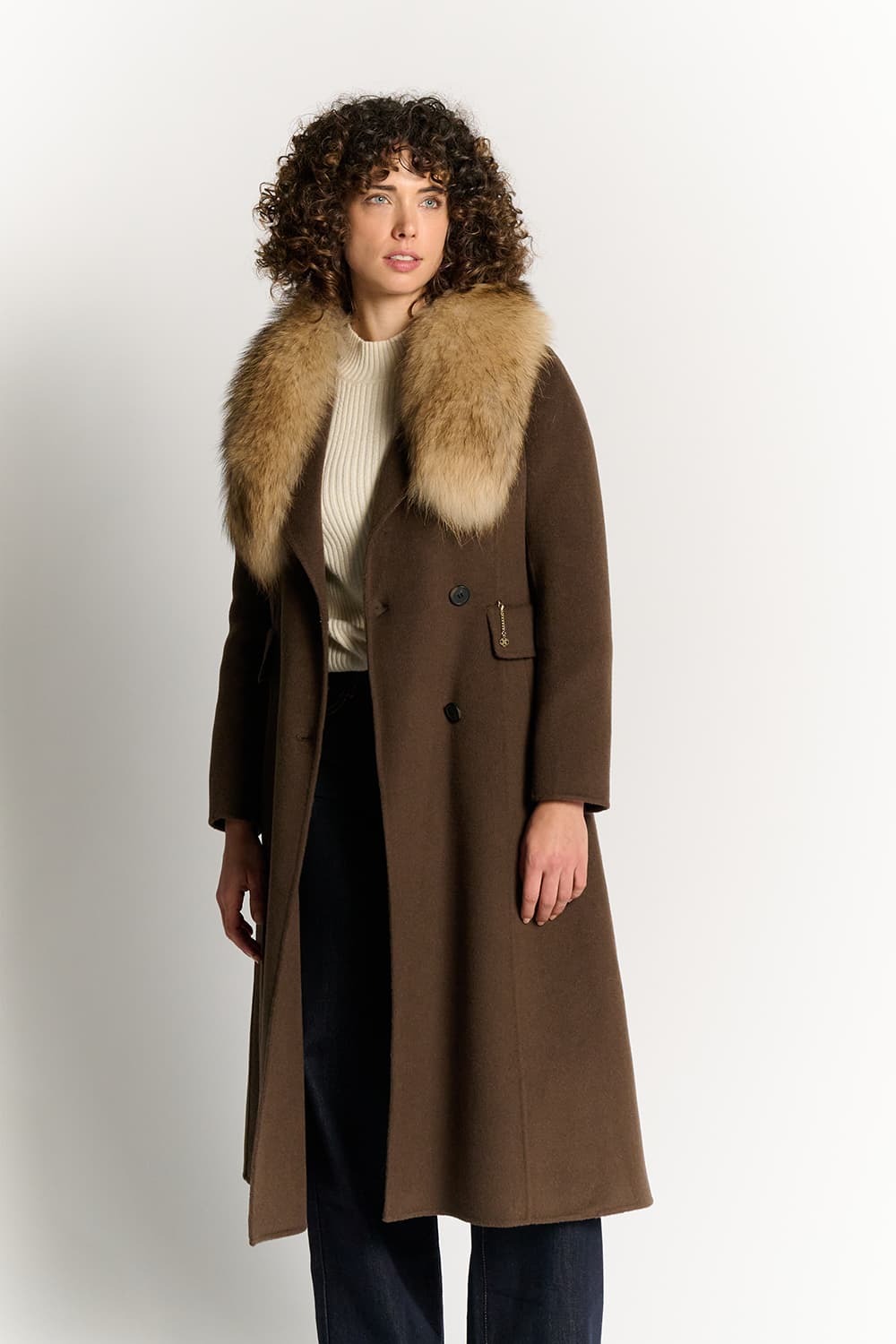 Long Coat With Belt | Barone Firenze